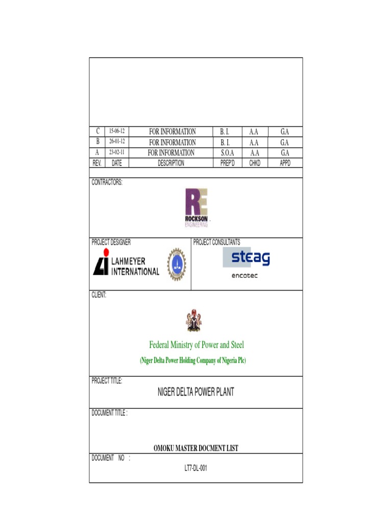 OMOKU MASTER DOCUMENT REGISTER Rev C | PDF | Manufactured Goods ...