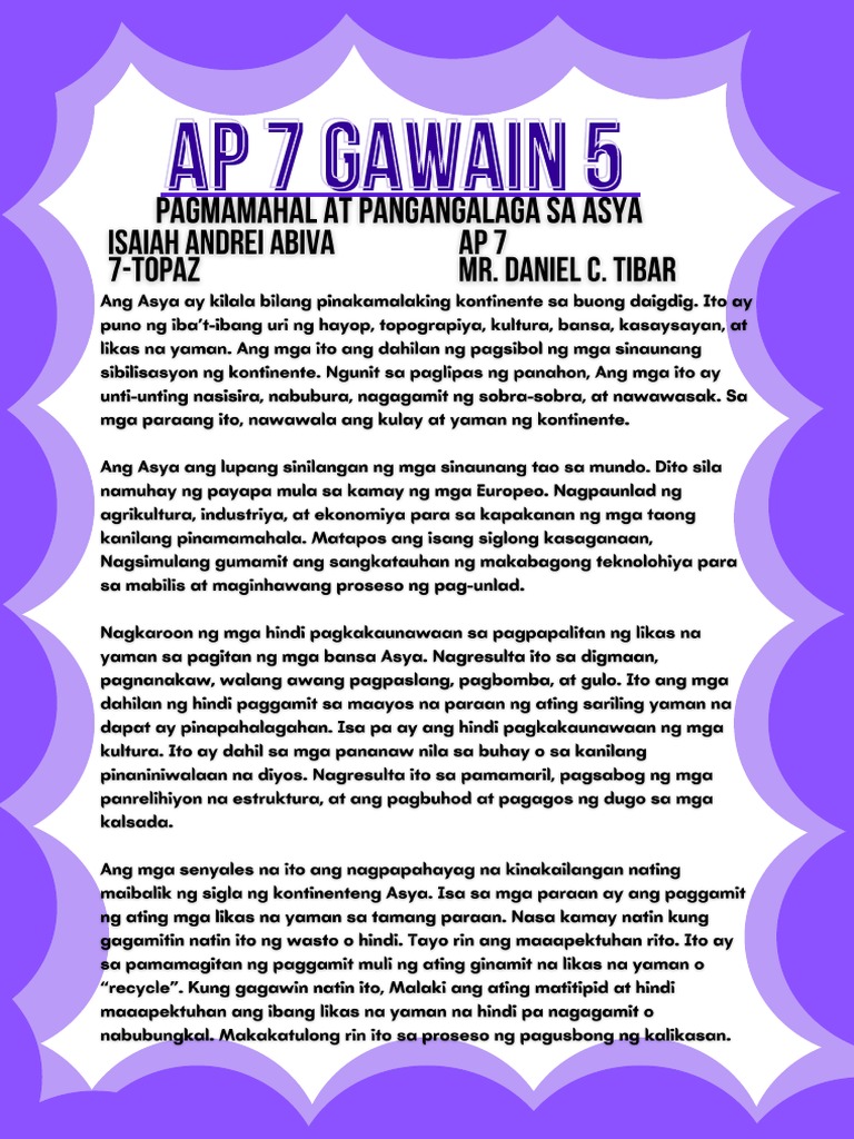AP 7 Gawain 5 Isaiah Andrei Abiva | PDF