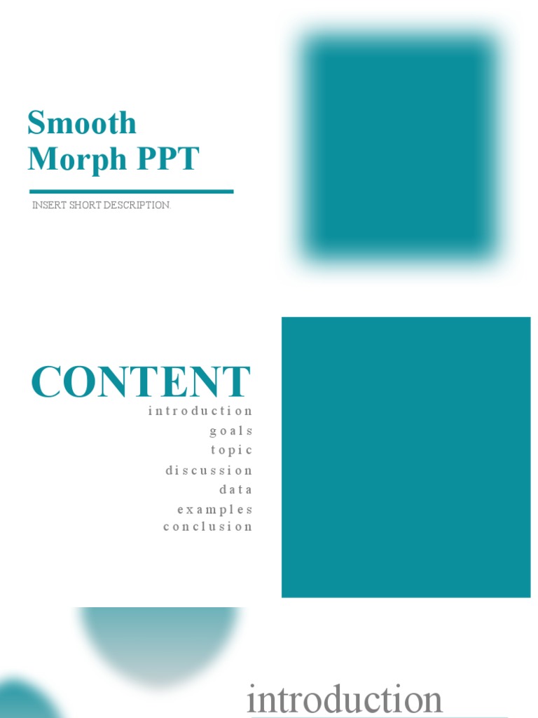 Smooth Morph PPT by Gemo Edits | PDF | Computing | Software