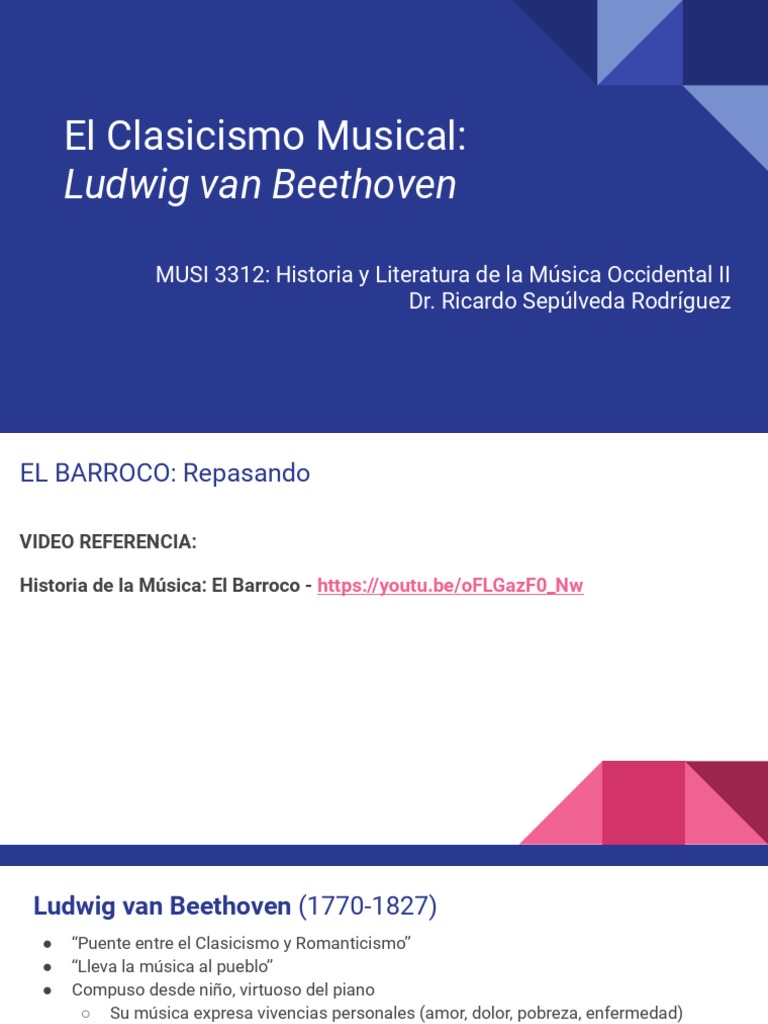 7-El Clasicismo Musical - Beethoven (1) - 2 | PDF