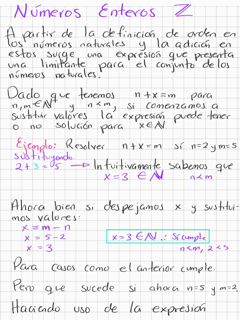 Números Enteros | PDF