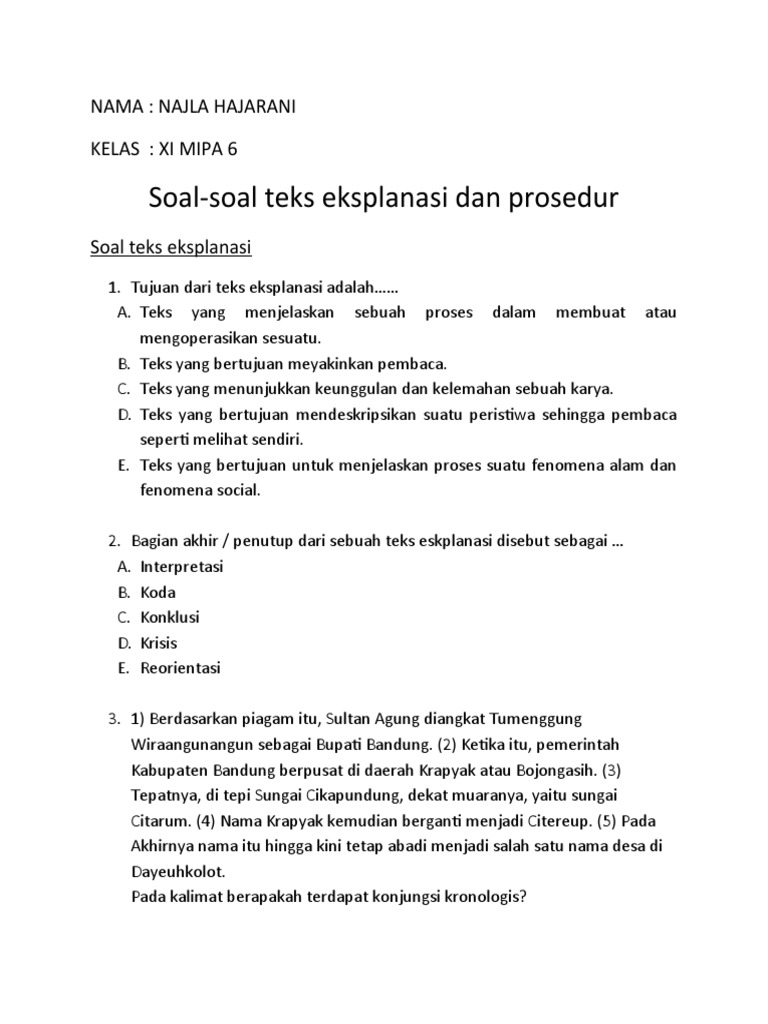 Teks Eksplanasi | PDF | Kajian Bahasa Asing