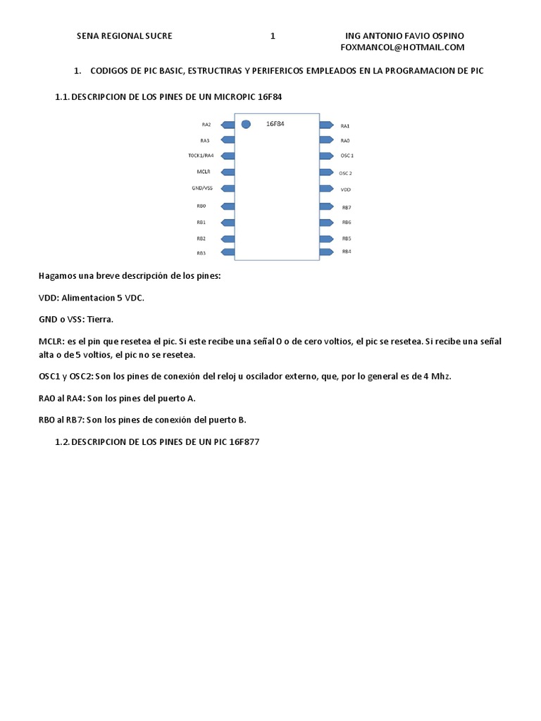 Codigos de Pic Basic | PDF | Poco | Básico