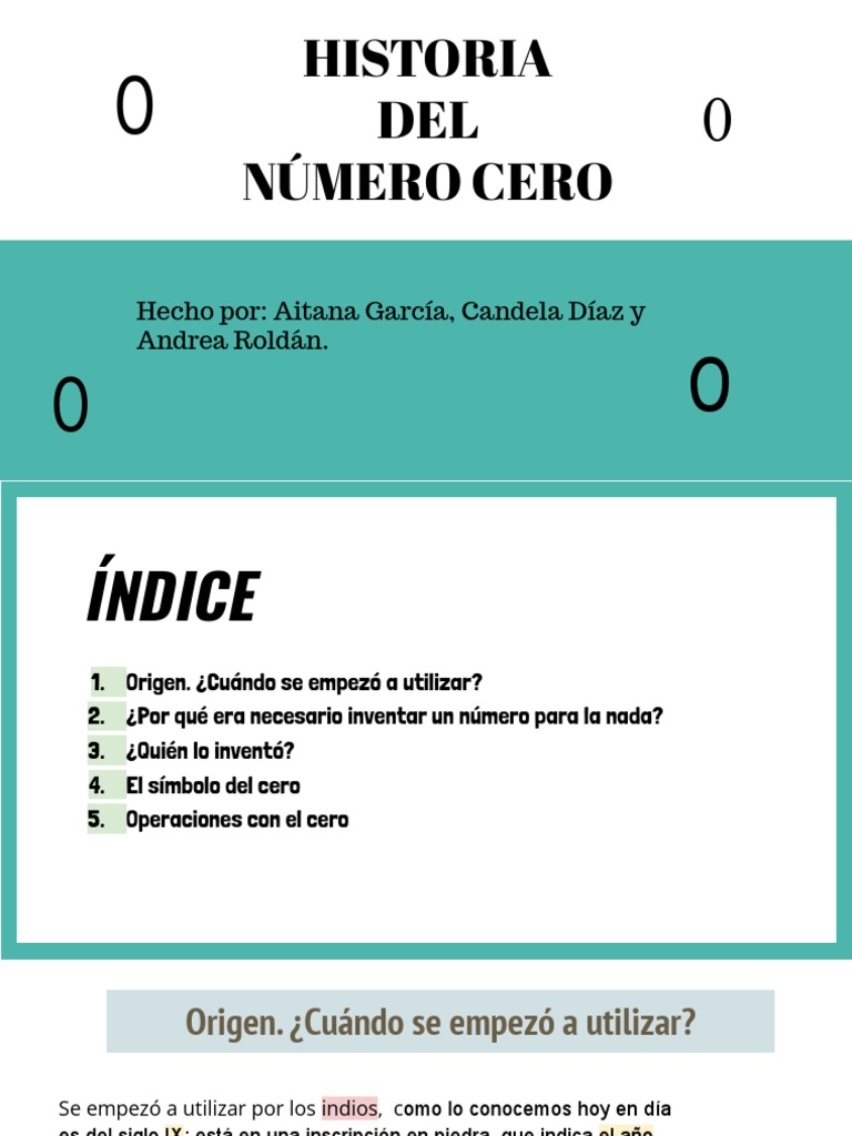 Historia Del Número Cero Descargar Gratis Pdf Aritmética Matemáticas