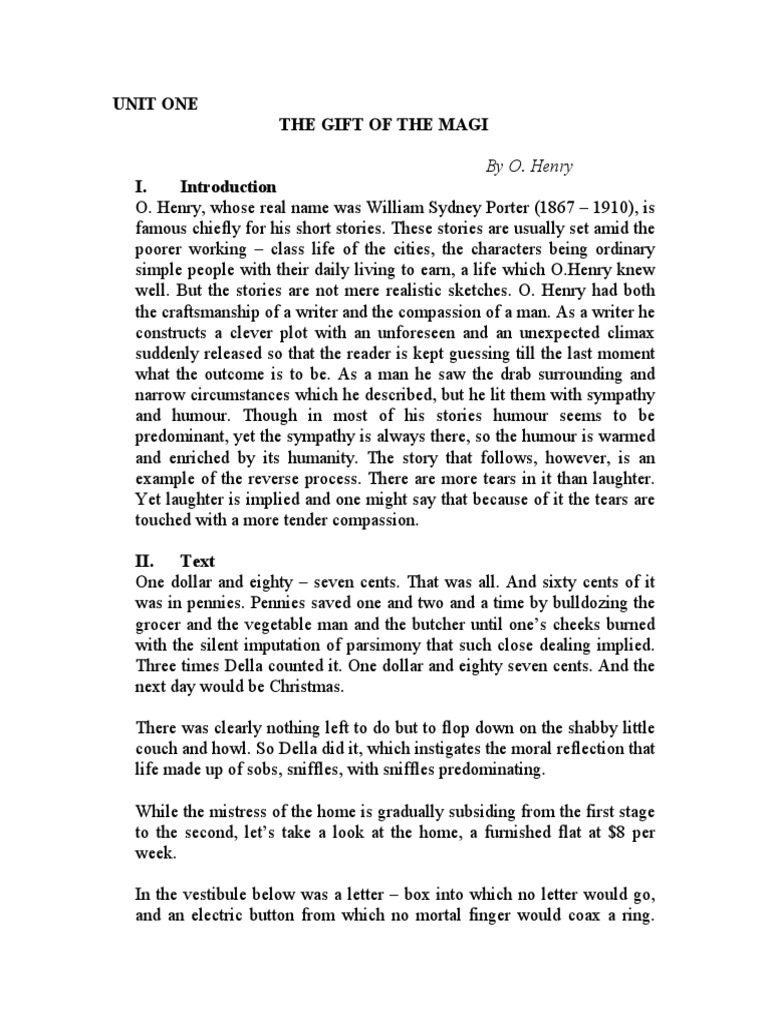 The Gift of The Magi | PDF