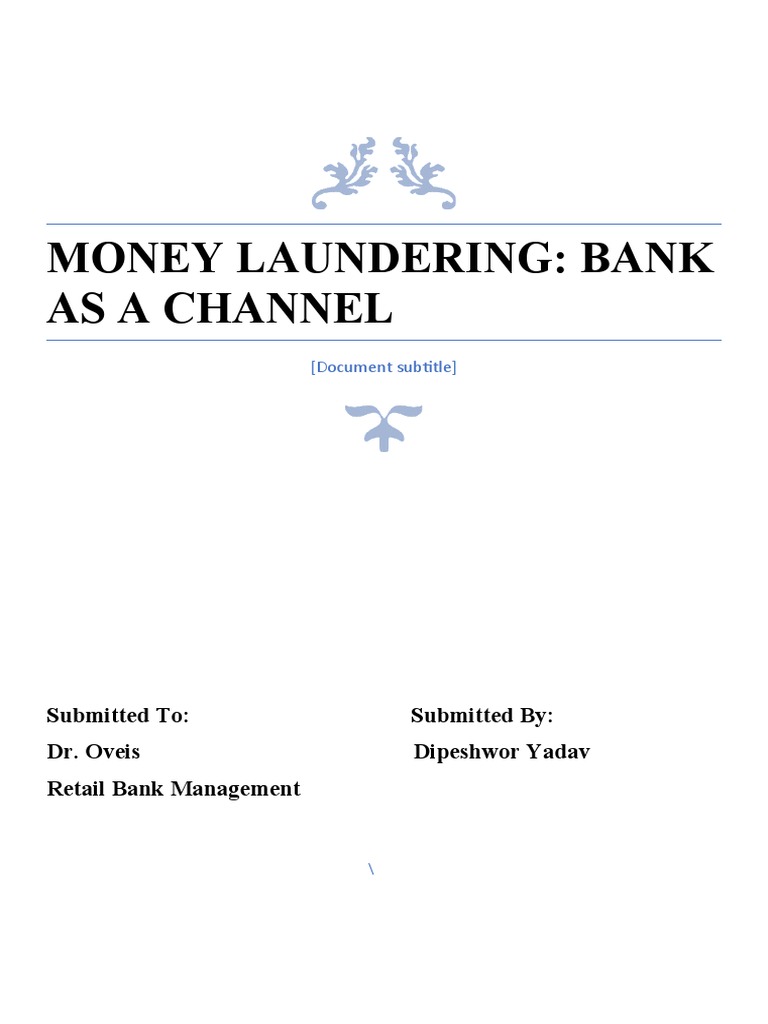 Money Laundering 2 | PDF | Money Laundering | Terrorism Financing