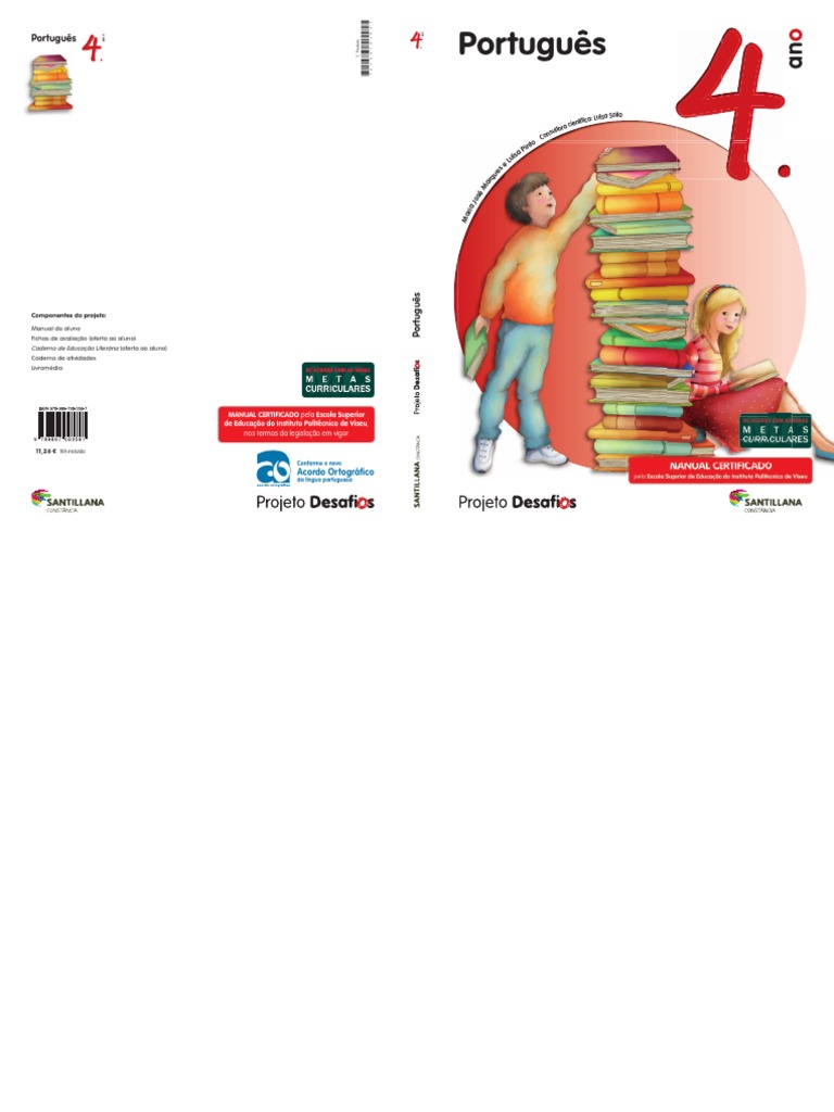 Português 4º Ano | PDF | Bibliotecas | Estresse (Linguística)