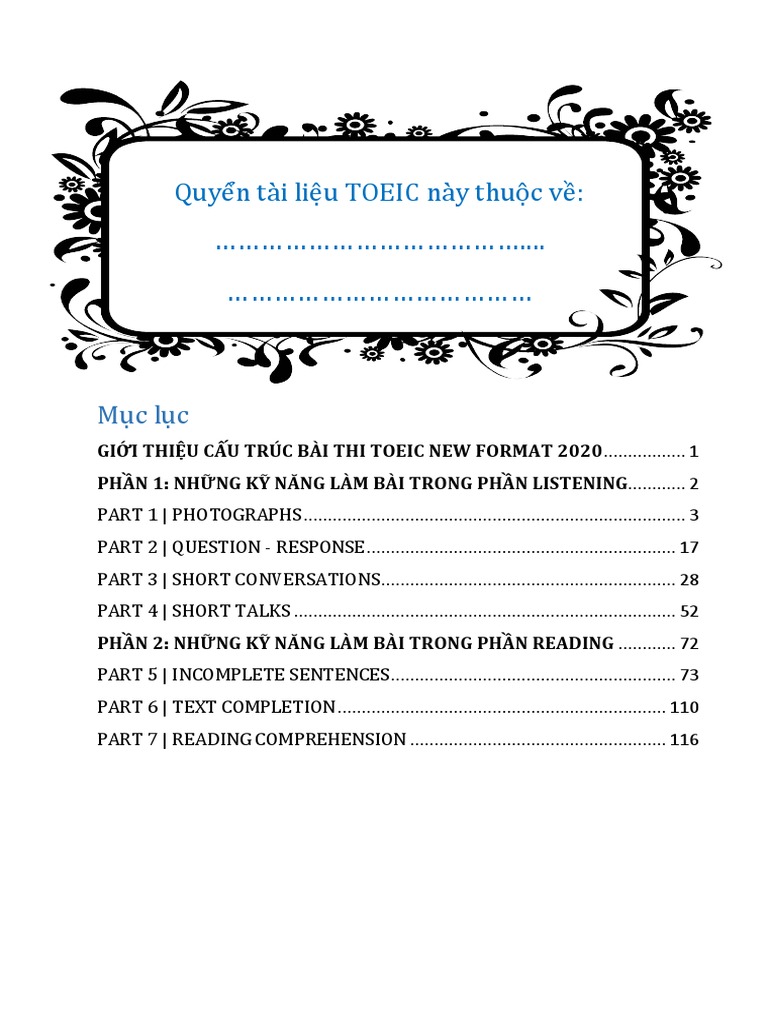 TAEC - BASIC TOEIC - LISTENING - SÁCH T V NG - Copyright © 2021 by TAEC | PDF