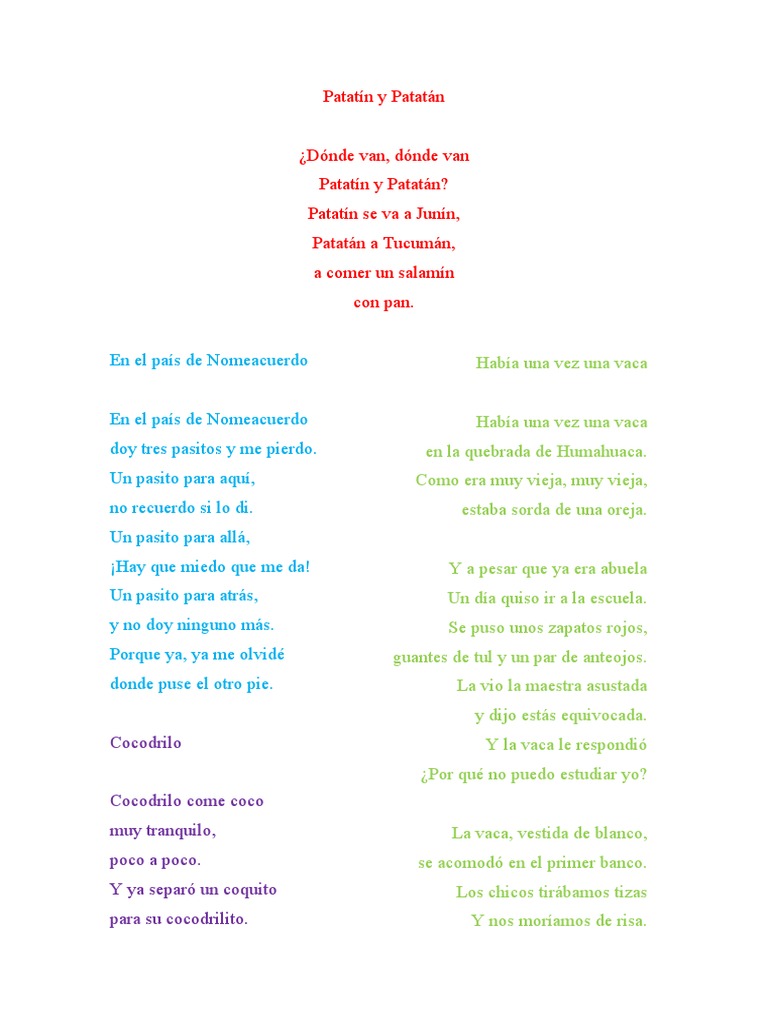 Patatín y Patatán | PDF