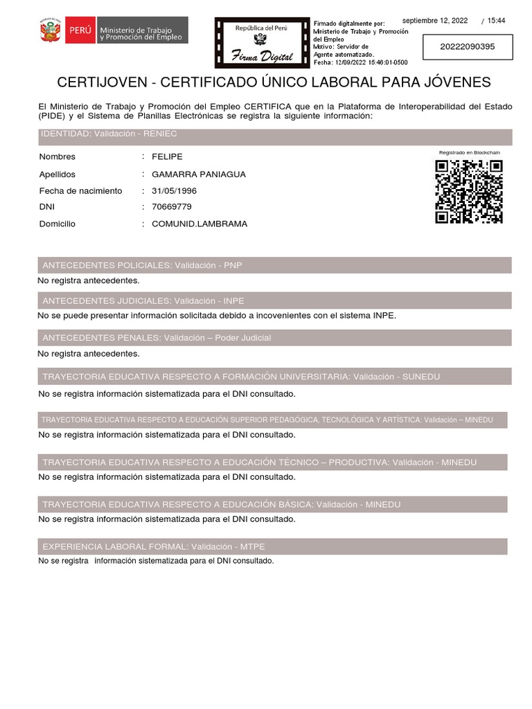 Certi Joven | PDF | Ministerio (Departamento de Gobierno) | Gobierno
