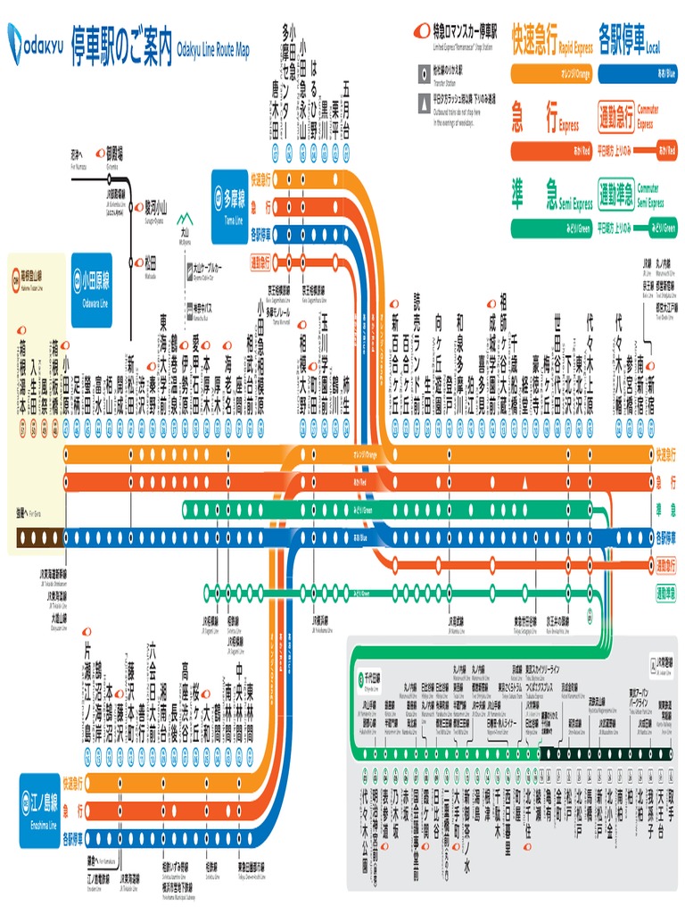 Odakyu Line Route Map | PDF