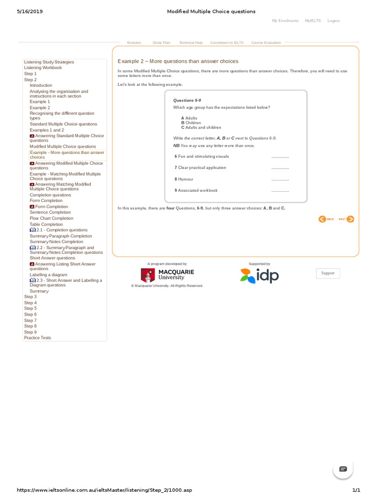 10 Modified Multiple Choice Questions | PDF | Multiple Choice ...