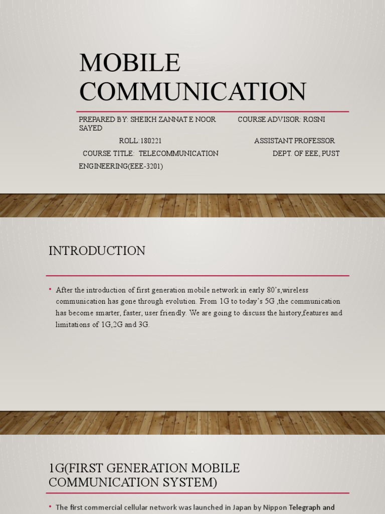 Evolution of Mobile Networks: 1G to 3G | PDF | 3 G | Telecommunications