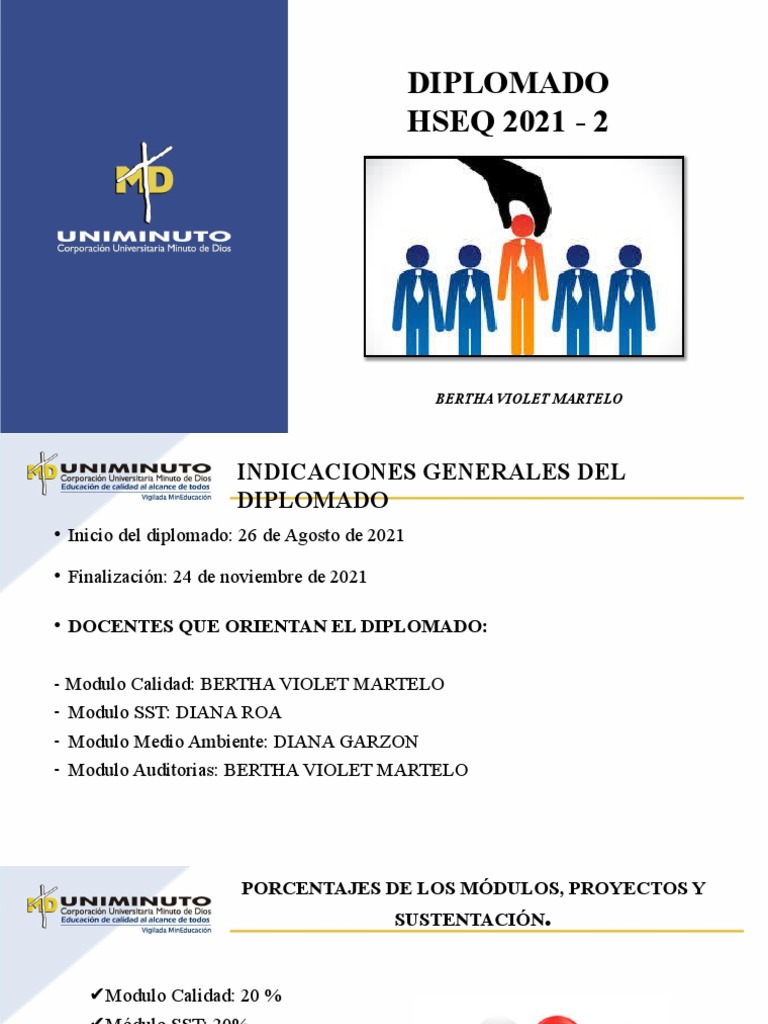 Presentacion 1 Diplomado Hseq - Profes | PDF | Tecnología