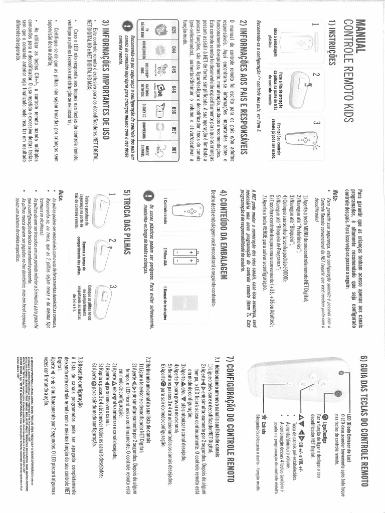 Manual Controle NET | PDF