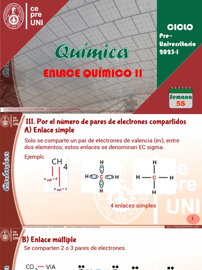 Enlaces Químicos: Sigma y Pi en 2023 | PDF | Enlace químico | Enlace ...