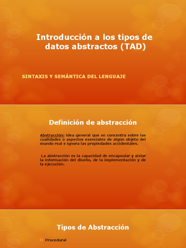 Introducción A Los Tipos De Datos Abstractos Pdf Lenguaje De Programación Informática