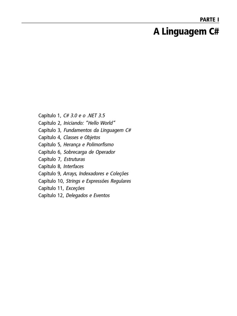 Programando C# | PDF | C Sharp (linguagem de programação) | Classe ...
