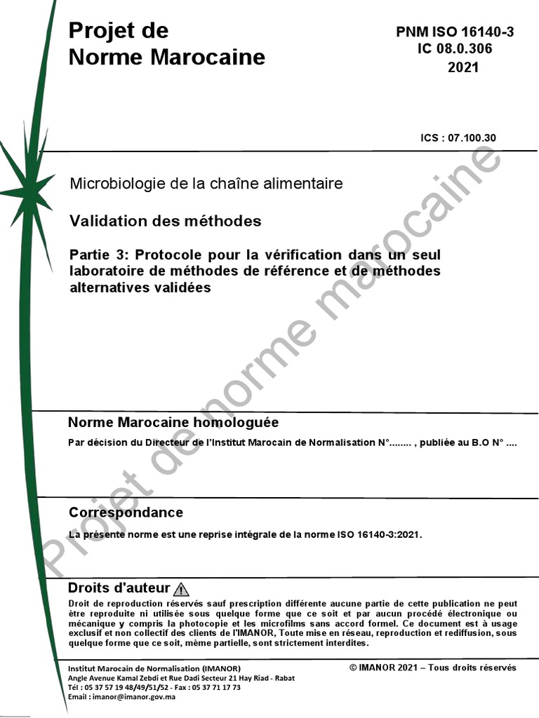 ISO - 16140-3-2021 Validacion de Metodos | PDF