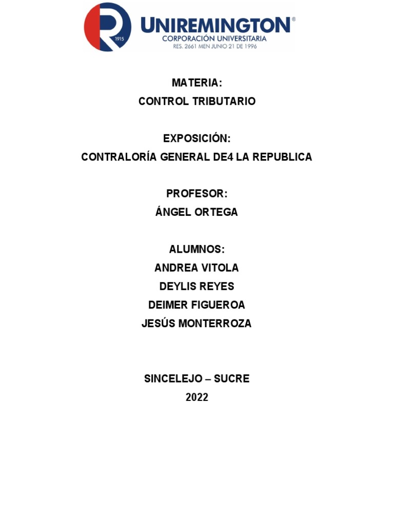 Contraloria General de La Republica | PDF | Gobierno