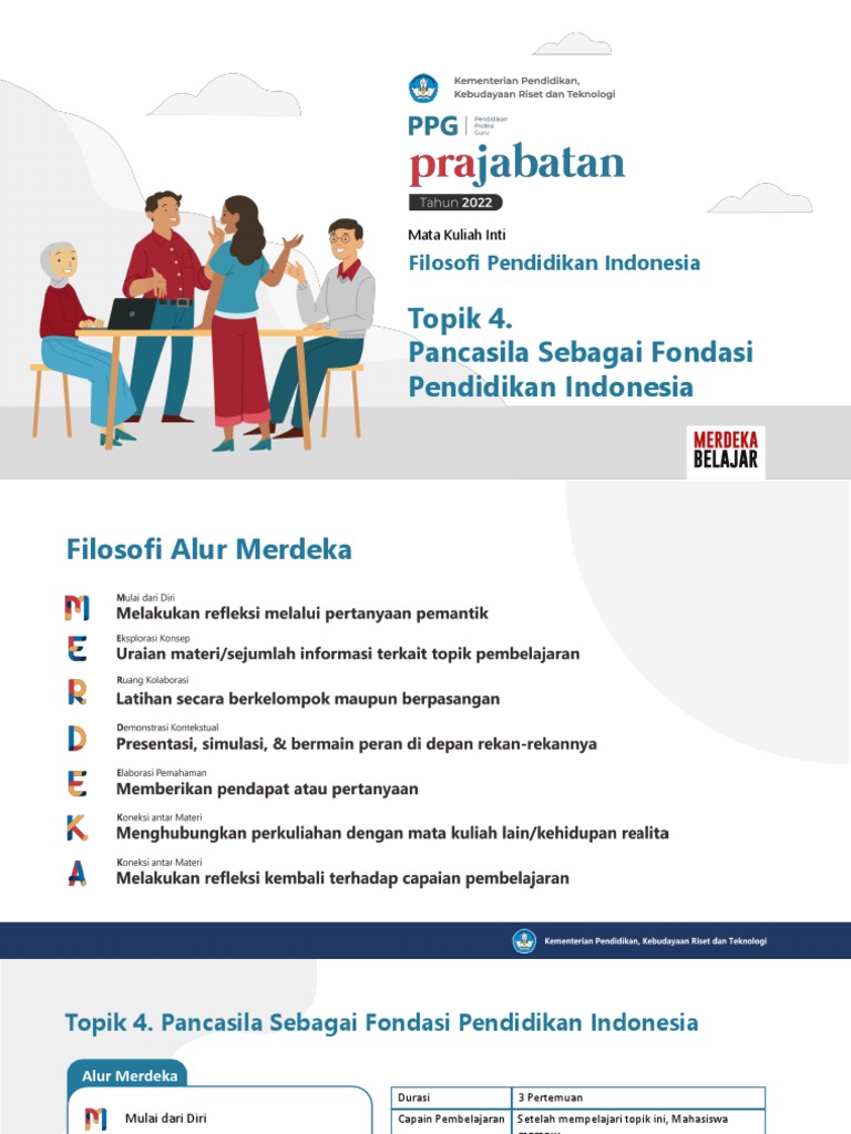 Topik 4 - Pancasila Sebagai Fondasi Pendidikan Indonesia | PDF