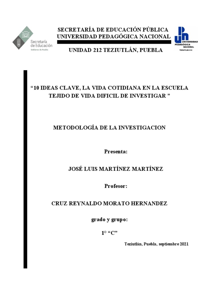 10 Ideas Clave Jose Luis Martinez 1C | PDF