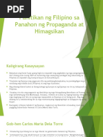 TULA - Sa Panahon NG Kilusang Propaganda | PDF