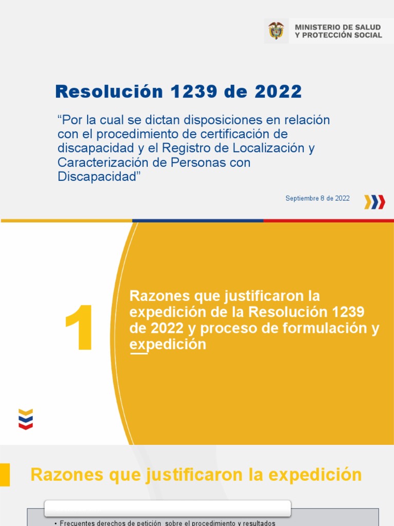 Resolución 1239 de 2022 | PDF | Invalidez | Índice de precios al consumidor