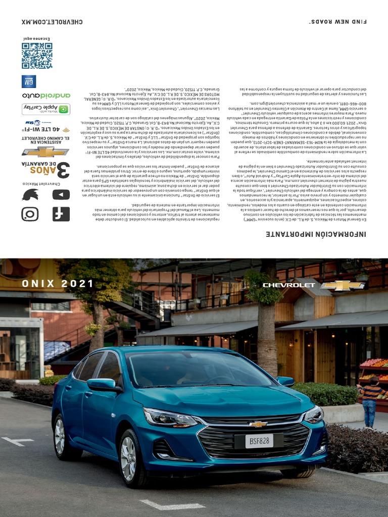 Onix Hoja Especificaciones 2021 | PDF | Información | Vehículo de motor