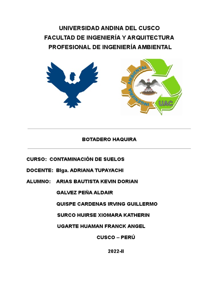 Botadero de Haquira | PDF | Vertedero | Residuos