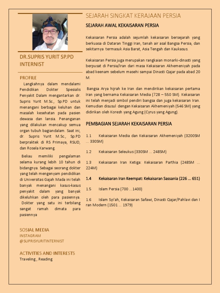 Sejarah Singkat Kekaisaran Persia | PDF | Sejarah | Agama & Spiritualitas