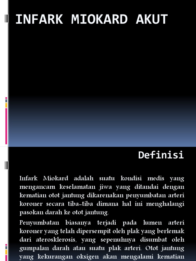 Infark Miokard Akut | PDF | Sains & Matematika