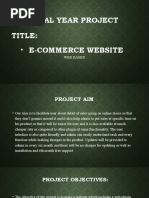 Ecommerce Website Project Report | PDF | Software Testing | Web Page