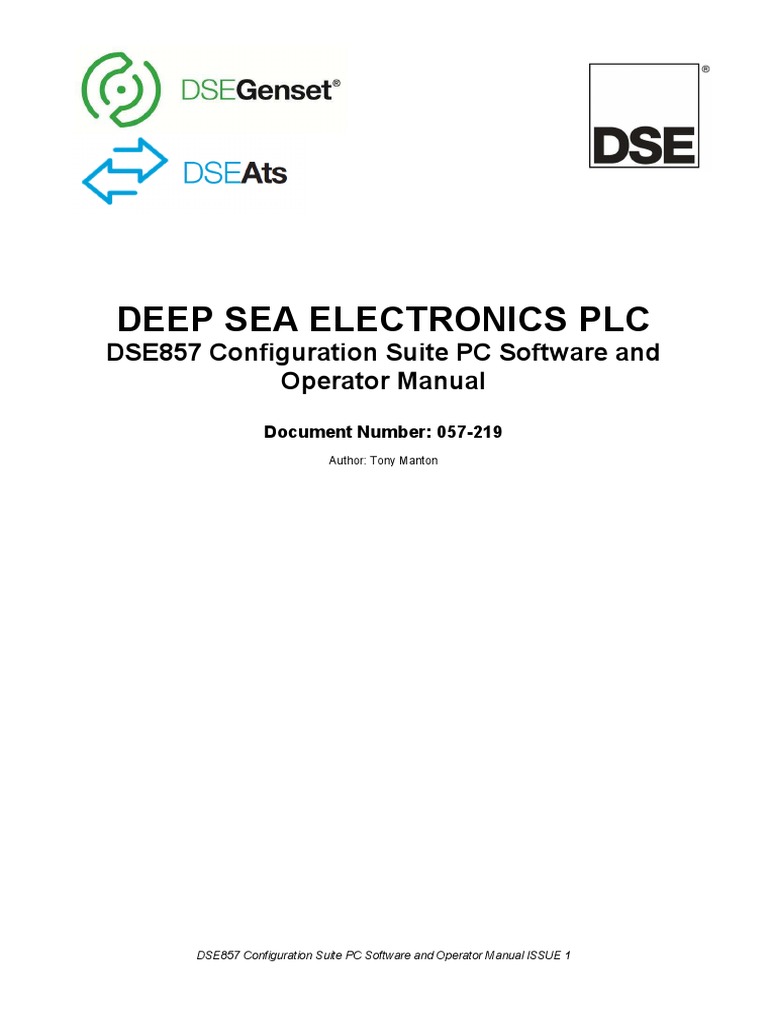 DSE857 Operators Manual | PDF | Usb | Electrical Connector