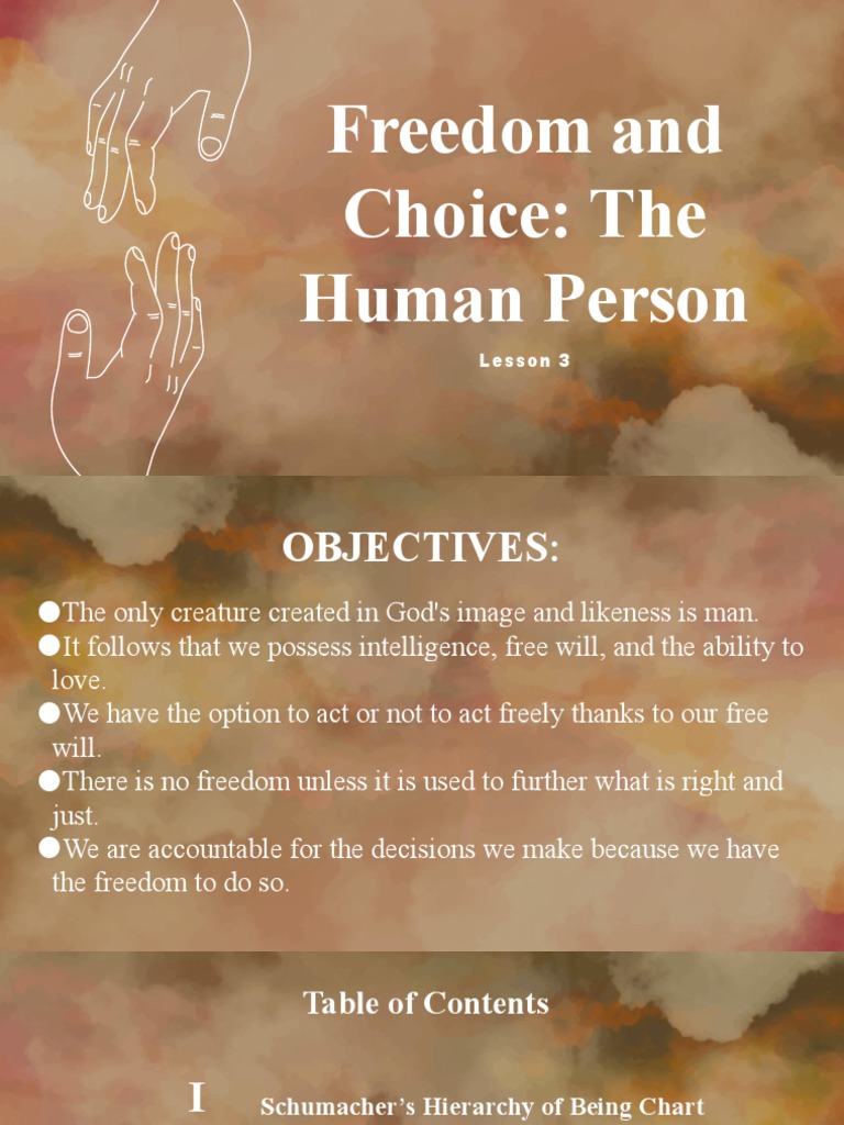 GROUP 3 - Freedom & Choice | PDF | Free Will | Image Of God