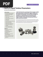 Nuflo Liquid Turbine Flow Meters Datasheet | PDF | Flow Measurement | Turbine