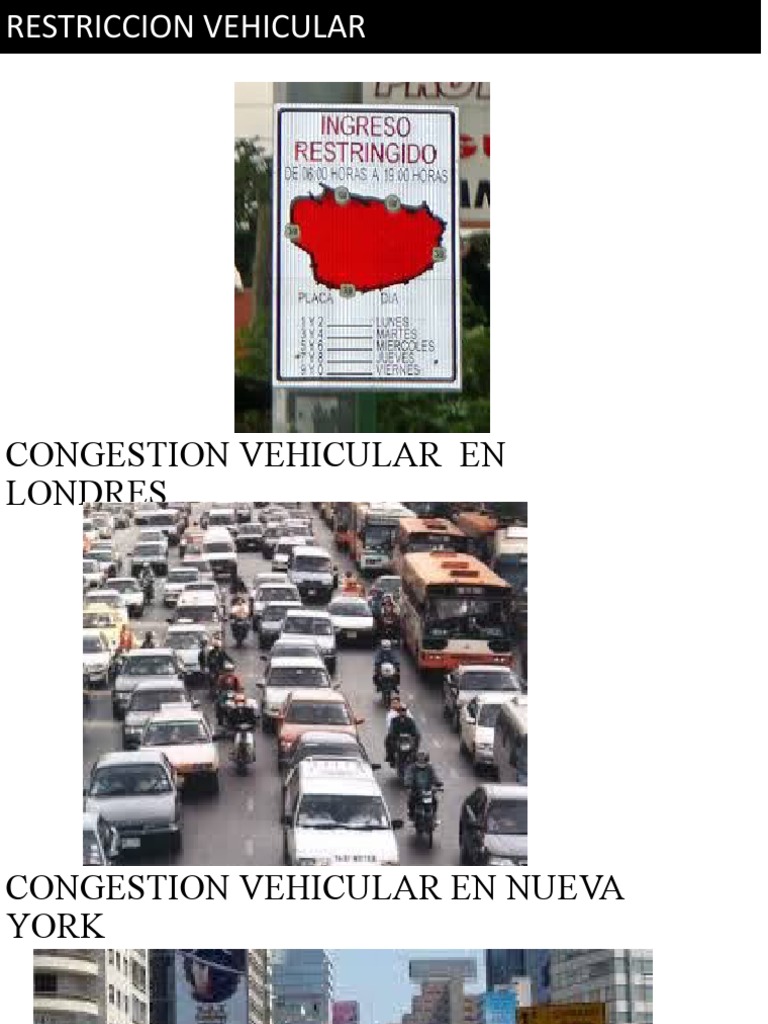 Soluciones a la Congestión Vehicular | PDF | La congestión del tráfico ...