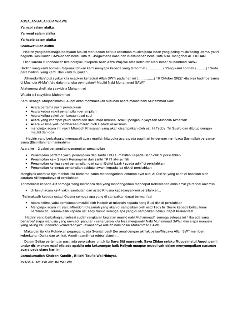 MC MAULiD NABI-1 | PDF