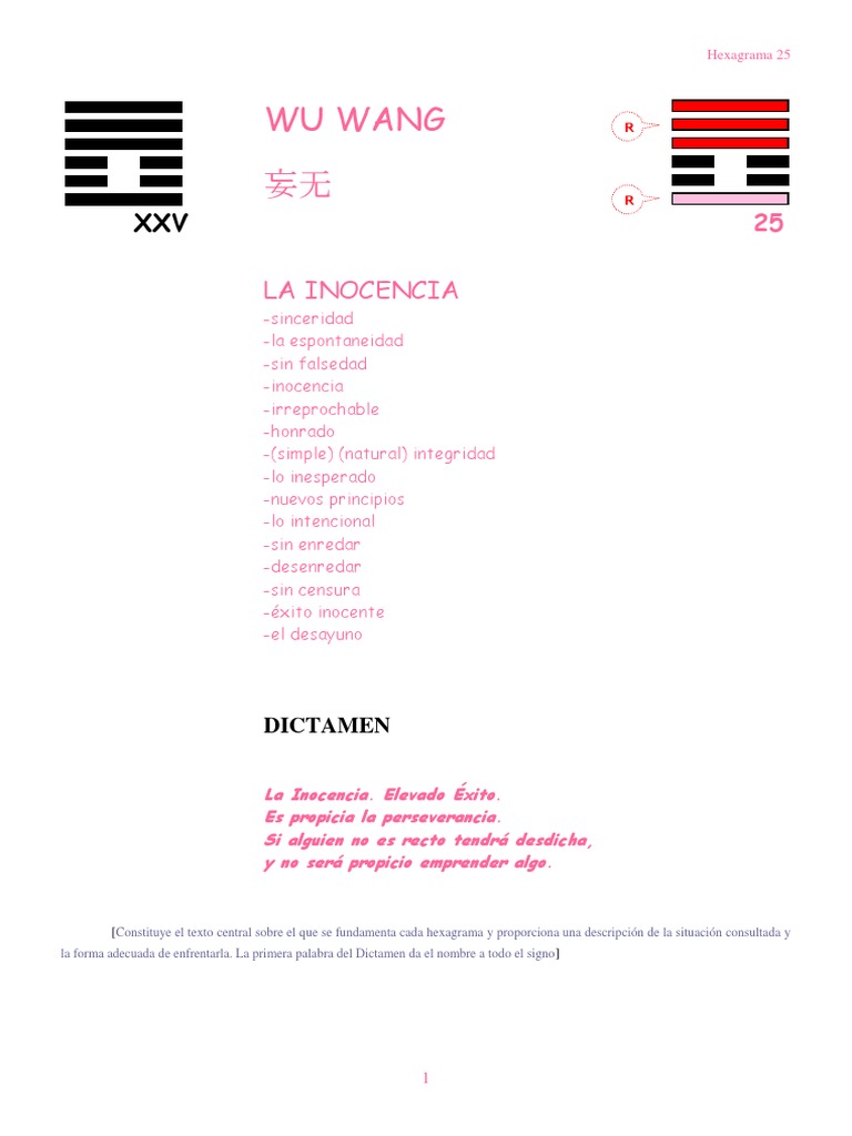 Hexagram A 25 | PDF | Yin y yang