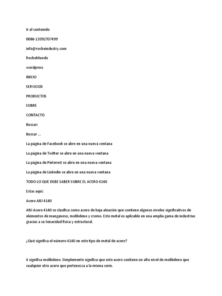 4140 | PDF | Acero | Rieles