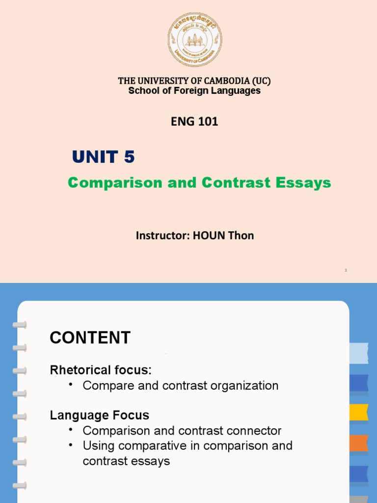 Unit 5 - Compare and Contrast Essay | Download Free PDF | Essays ...