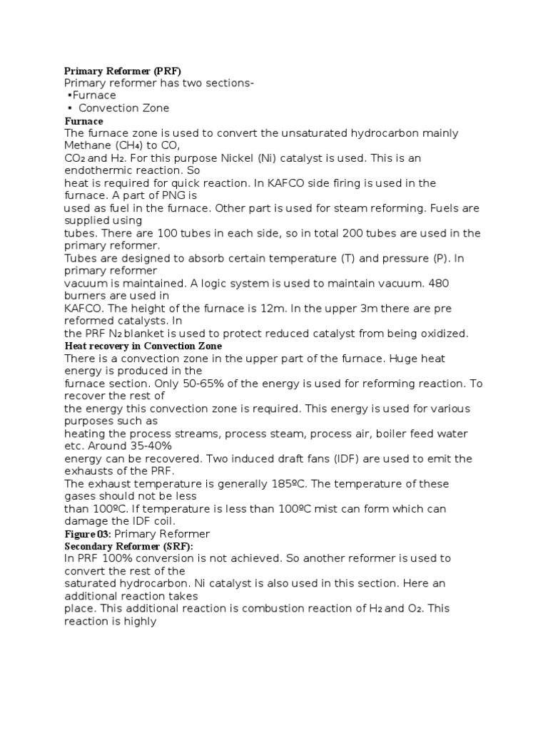 Primary Reformer | PDF