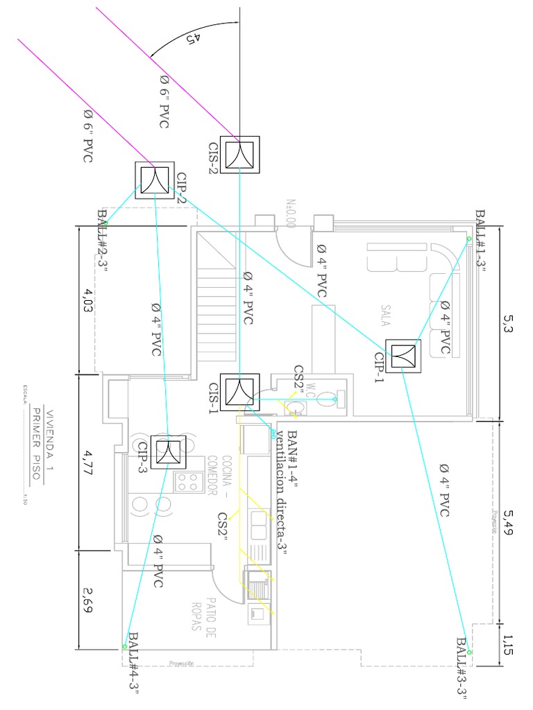 Plano 1 Primer Piso | PDF