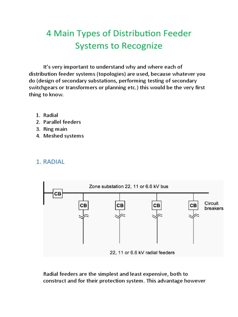 Distribution Feeder Systems Guide | PDF | Electrical Substation ...