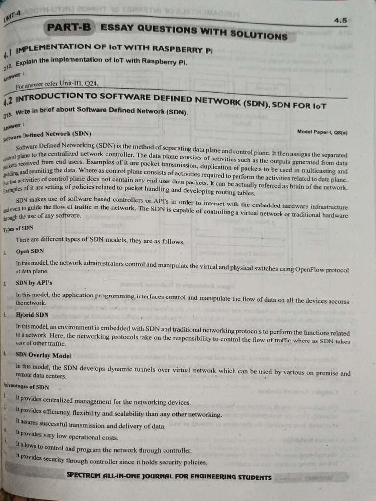 Unit 4 FIOT | PDF | Computer Network | Databases