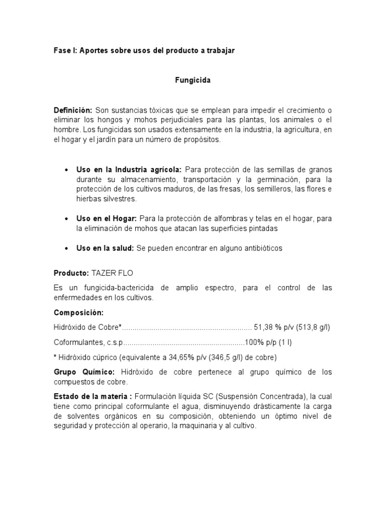 Aporte Fase I Evaluación Nacional Por Proyecto Karla Cárdenas | PDF | Cobre | Agricultura