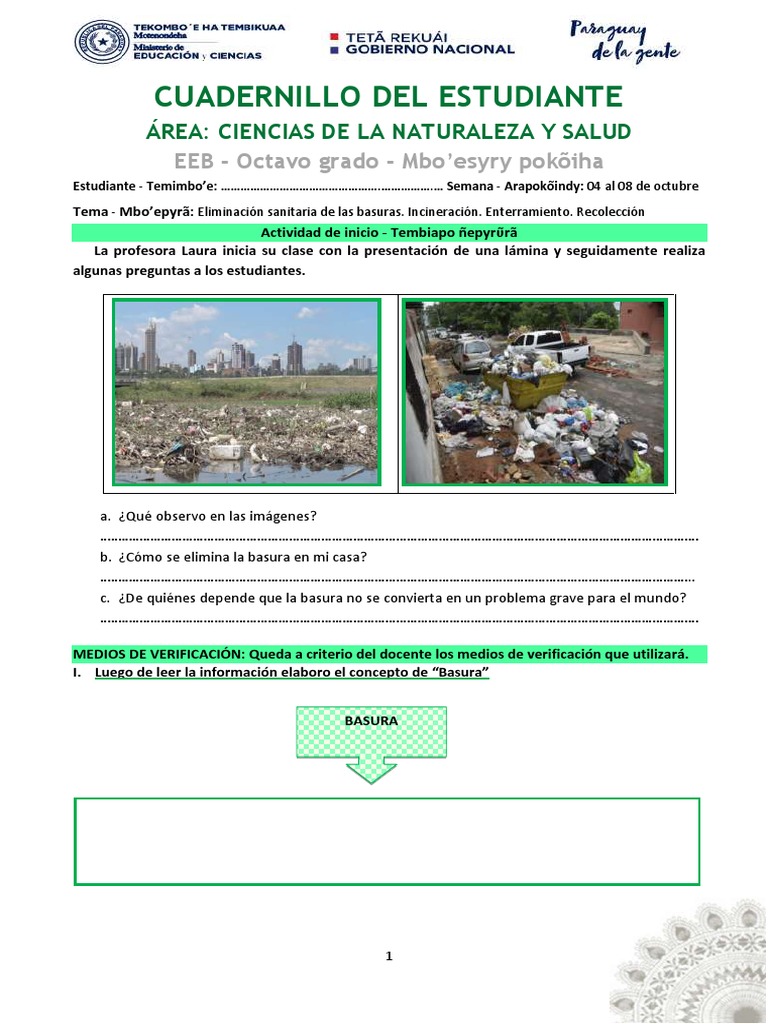 8º Cien Nat e 08 Octubrey | PDF | Vertedero | Entorno natural