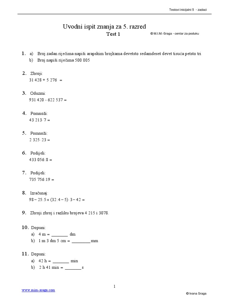 M 5 Inicijalni Zad 2022 | PDF