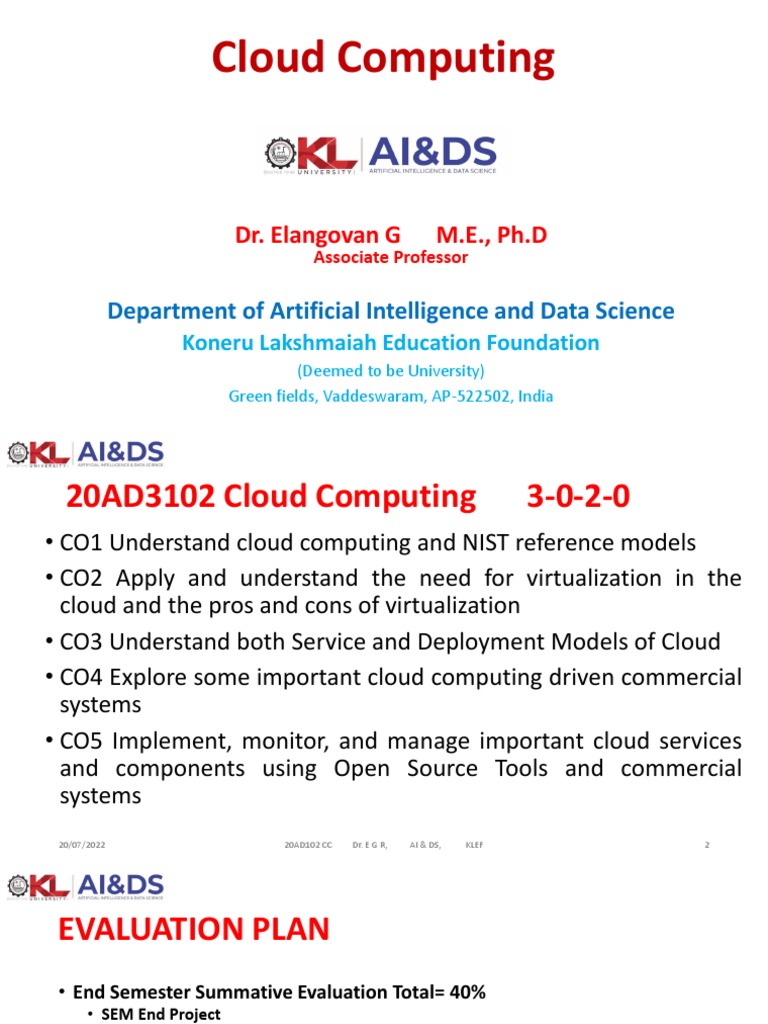 CO1-Cloud Computing - Part1 | PDF CO1-Cloud Computing - Part1 | PDF