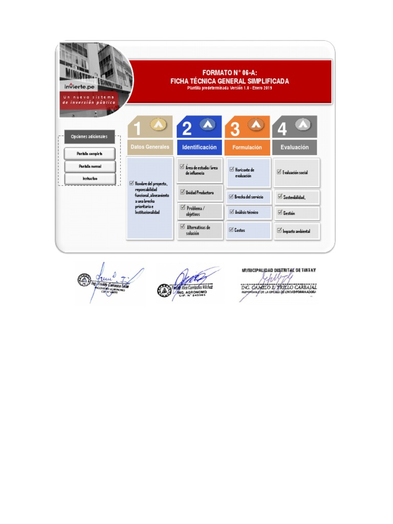 Ficha Tecnica Simplificada | PDF